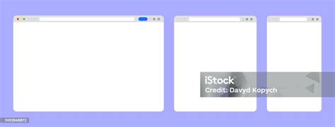 Template Putih Jendela Browser Web Contoh Desain Bingkai Mockup Halaman