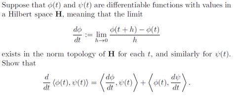 solved suppose that phi t and phi t are differentiable