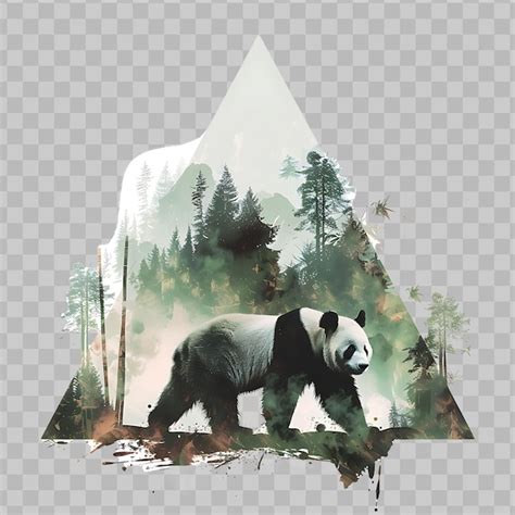 A Polar Bear Is Standing In Front Of A Triangle Shaped Structure