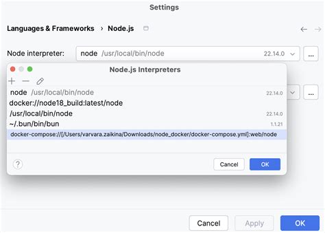 Configuring Remote Nodejs Interpreters Webstorm Documentation