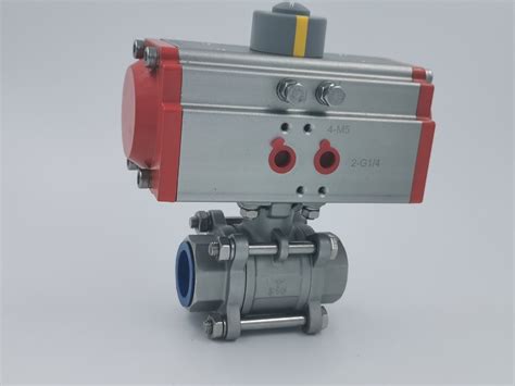 Válvula De Bola Inoxidable Con Actuador Neumático Envío gratis
