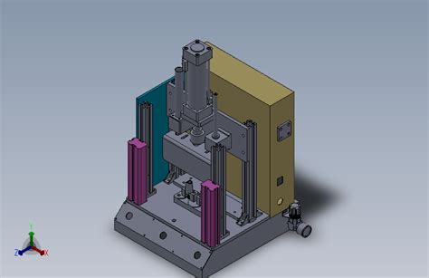 塑胶卡簧装配机 SOLIDWORKS 2011 模型图纸下载 懒石网