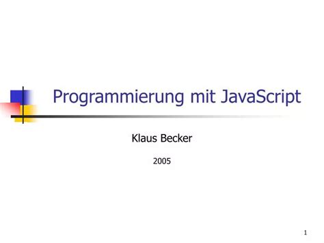 Ppt Programmierung Mit Javascript Powerpoint Presentation Free