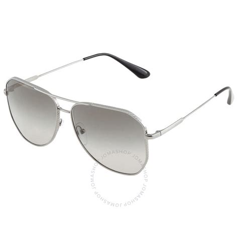 Prada Polarized Grey Gradient Navigator Mens Sunglasses Pr 63xs 5av09g