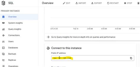 Create Database Connector Using Mysql Db Running In Gcp
