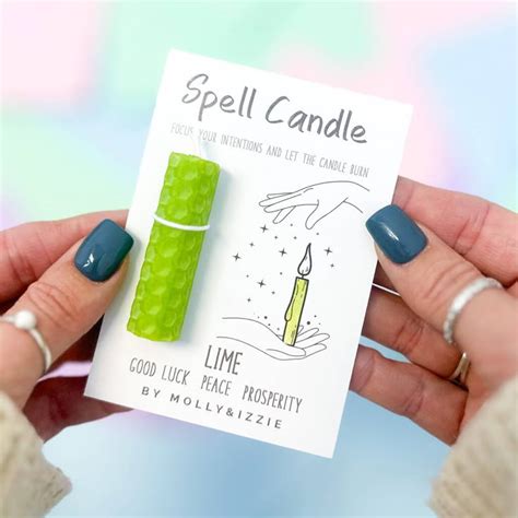 Lime Spell Candle Good Luck Peace Prosperity Candle Spells Candles