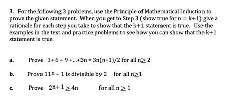 Solved For The Following Problems Use The Principle Of Chegg