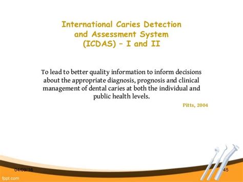 International Caries Detection Andv Assessment System Icdas