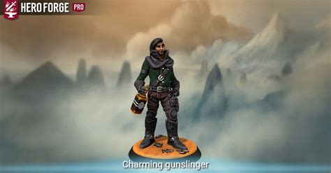 Charming Gunslinger Made With Hero Forge