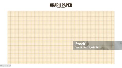 Sheet Of Orange Graph Paper With Grid Millimeter Paper Texture