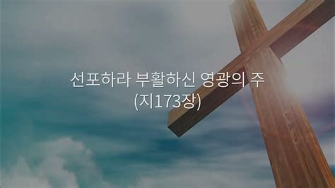 20220417 회중찬양 03 선포하라 부활하신 영광의 주 Youtube