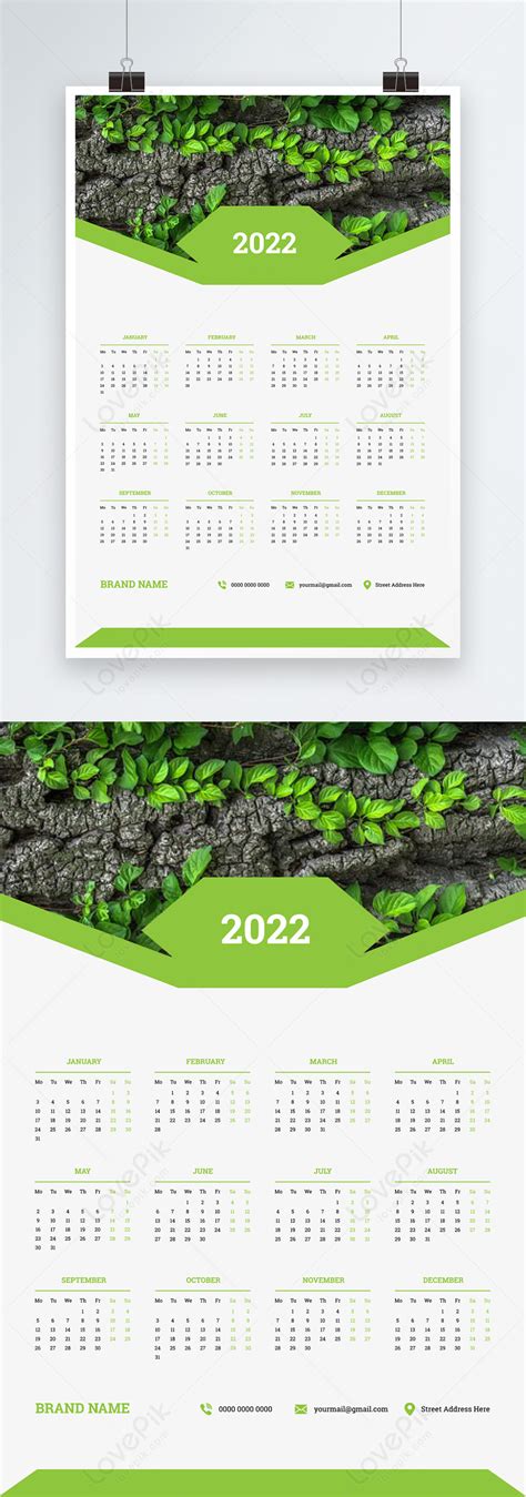 2022 Calendar Template Imagepicture Free Download 450100532