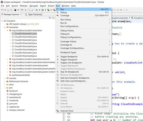 how to install cloudsim using eclipse cloudsim tutorials