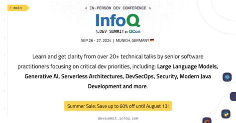 Infoq On Linkedin Infoqdevsummit Devconference Softwareconference
