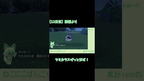 【ポケモンsv】色違いヤミカラスが良すぎて思わずムンボ投げてた！！ Shorts ポケモンsv 色違い厳選 Pokémon Charts
