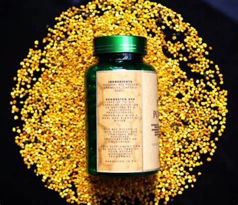 Bee Pollen Capsule 160 Capsules 500mg Pure Vitamin Propolis Mineral