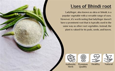 Buy Bhindi Rootladyfingerbhindi Vegetable Root Powder 200 Gram