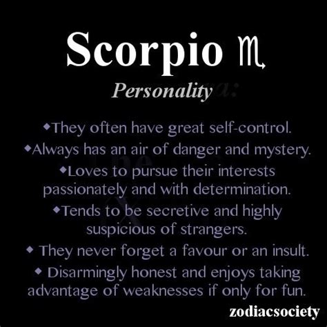 Very True Especially About The Favors And Insults Scorpio