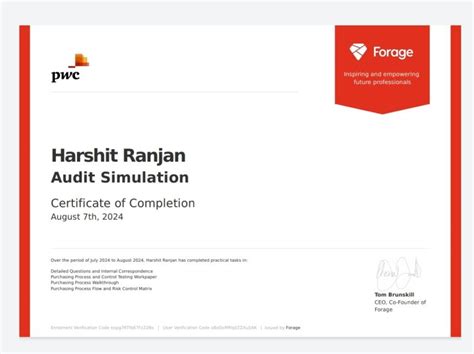 Happy To Share That Recently I Have Completed The Pwc Us Audit Job