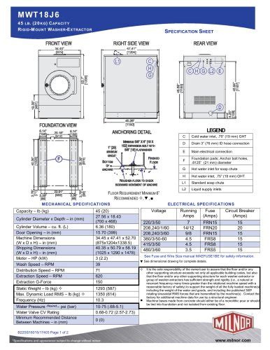 76032 CBW Tunnel Washer Milnor PDF Catalogs Documentation