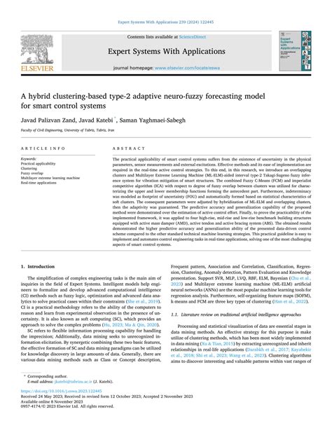 Pdf A Hybrid Clustering Based Type 2 Adaptive Neuro Fuzzy Forecasting