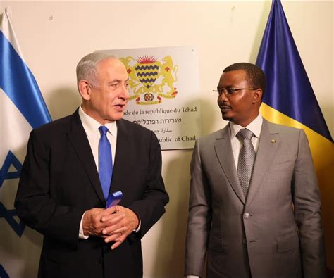 Tchad Le président Mahamat Idriss Deby Itno inaugure lambassade du Tchad en Israël