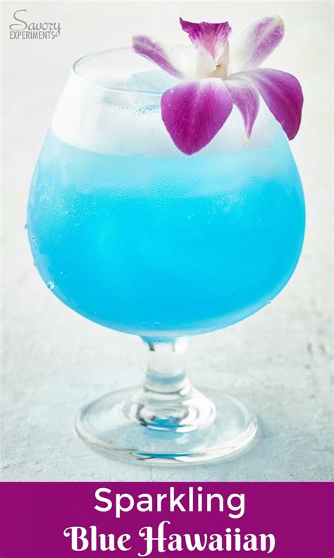 Sparkling Blue Hawaiian Cocktail Is A Refreshing Tropical Cocktail