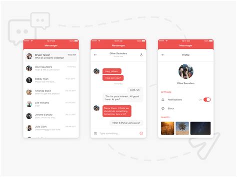 Messenger Chat Design By Adam Kiss On Dribbble
