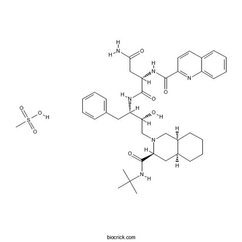 Saquinavir Mesylate Cas 149845 06 7 Hiv Protease Inhibitor High
