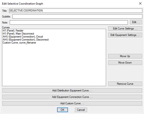 Edit Selective Coordination Graph Design Master Software Docs