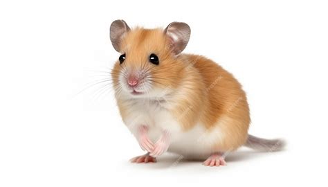 Premium Ai Image Cute Hamster Elevation Side View Isolated