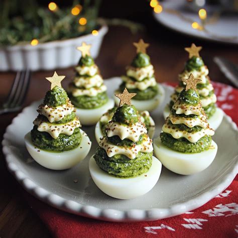 Deviled Egg Christmas Trees Sugar Savor