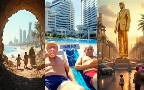 Donald Trump Posts Weird Ai Video Of His Gaza Riviera Vision Sparking