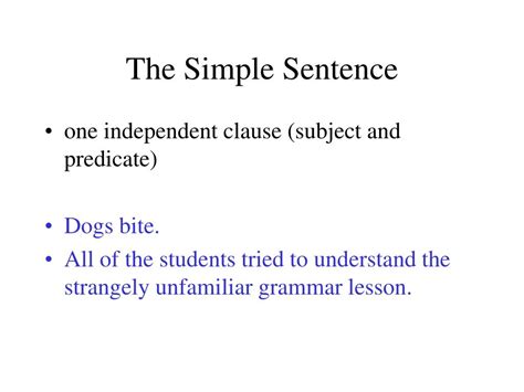 Ppt The Basic Elements Of A Sentence Powerpoint Presentation Free Download Id 37054