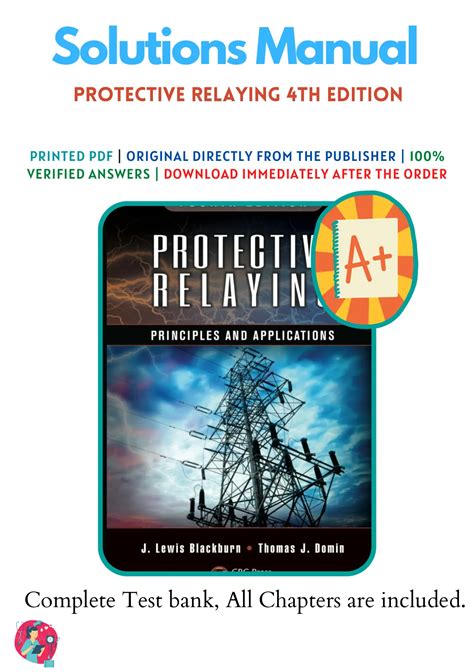 Solutions Manual For Protective Relaying 4th Edition By J Lewis Blackburn Thomas J Domin