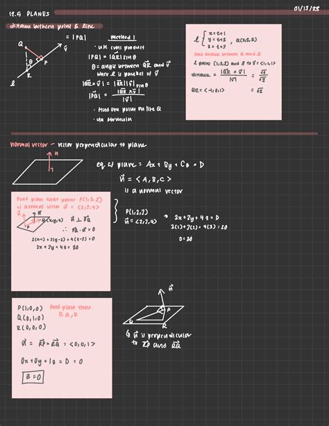 Multivariable Calculus 12 5 Planes In Space 3 Thomas Calculus