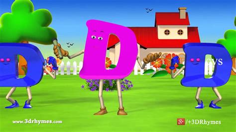 Letter D Song 3d Animation Learning English Alphabet Abc Song For