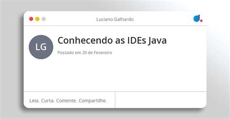 Conhecendo As Ides Java
