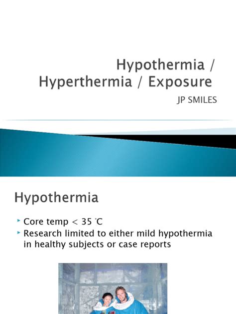 Hypothermia Hyperthermia Pdf Hyperthermia Hypothermia
