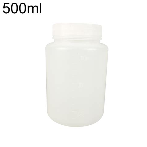500ml Plastic Laboratory Bottle Chemical Lid Trans Grandado