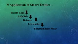 Presentation Topic Smart Textile PPTX