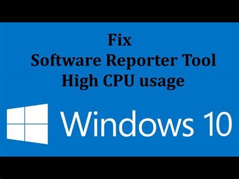 ¿cómo Reparar El Alto Uso De Cpu De La Herramienta De Reportero De Software