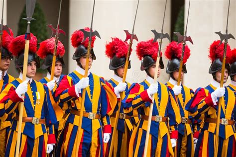 Papal Swiss Guard In Uniform Editorial Stock Image Image Of People