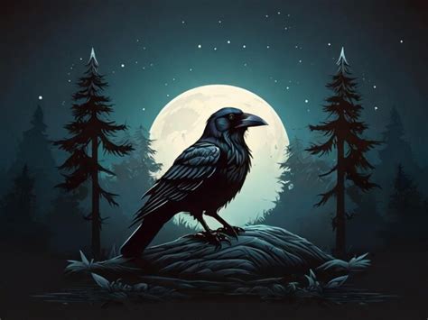 Premium Photo Raven Vector