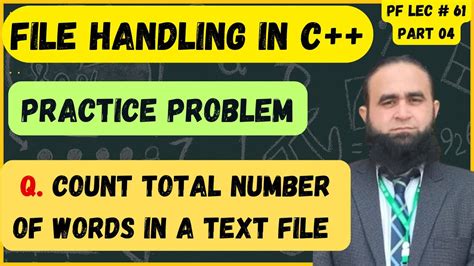 pf lecture 61 part 04 file handling in c counting total number of