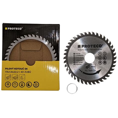 Proteco 115mm Circular Saw Blade Wood Cutting Disc 40 Teeth