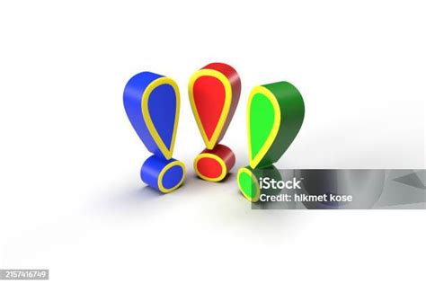 3d 렌더링 파란색 느낌표 3d 렌더링 빨간색 느낌표 3d 렌더링 녹색 느낌표 흰색 배경에 3d 느낌표 0명에 대한 스톡 사진 및 기타 이미지 Istock