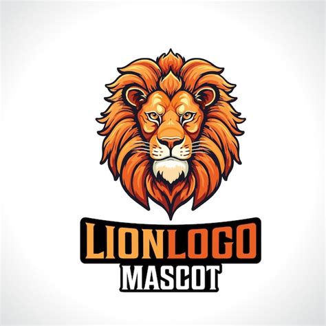 Design De Logotipo De Mascote De Leão Ilustração Vetorial De Leão
