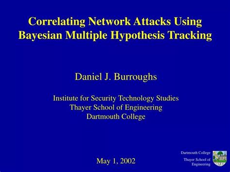 Ppt Correlating Network Attacks Using Bayesian Multiple Hypothesis