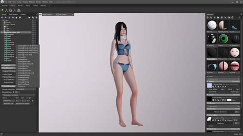 Lingerie Clothes 005 Rig Ue Unity Blender Animated 3d Model